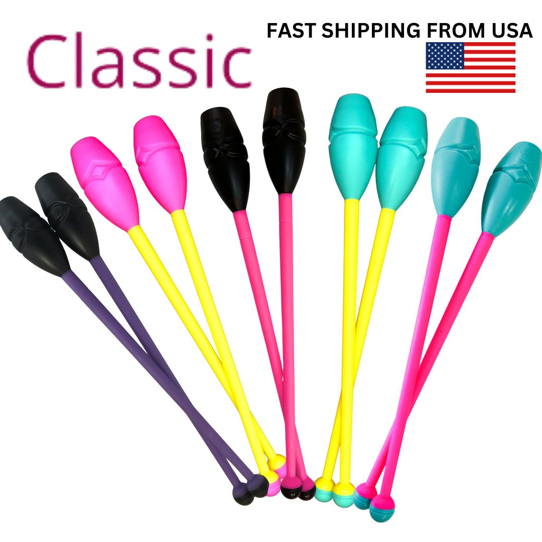 Classic Rubber Clubs - 45 cm – Rhythmic Gymnastics