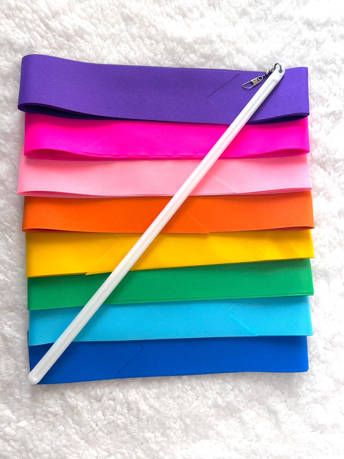 Set Classic Line Ribbon 3 m with plastic stick 30cm – Rhythmic Gymnastics